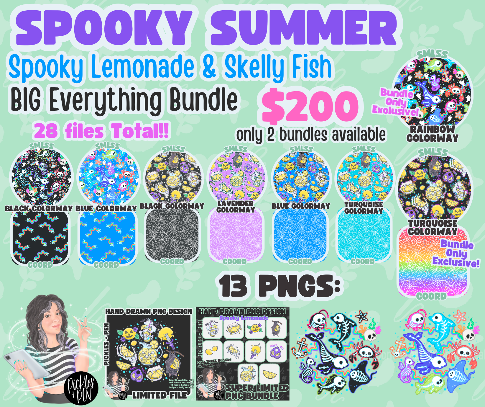 Spooky Summer EVERYTHING BUNDLES [ONLY THREE] – PicklesAndPen