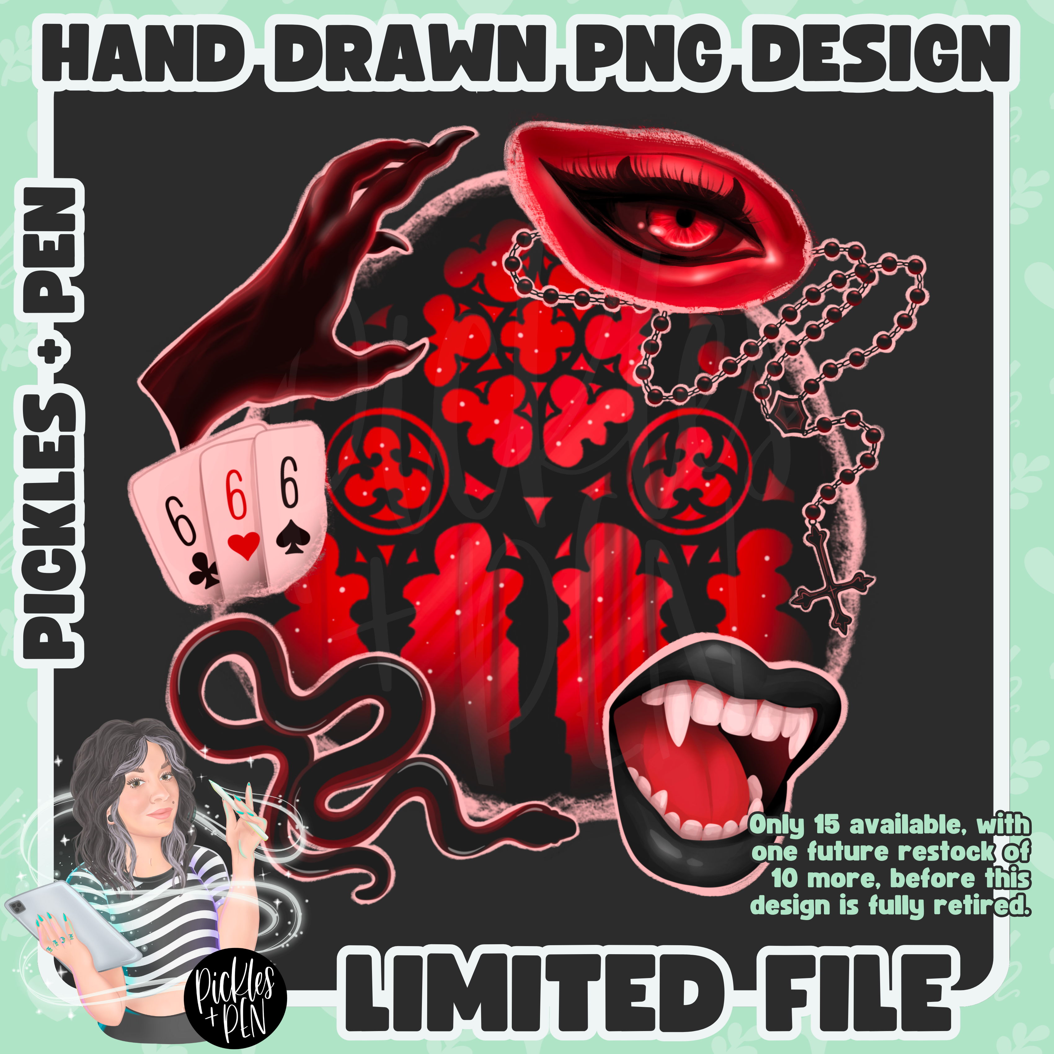 Cardinal Sin PNGs [LIMITED] – PicklesAndPen