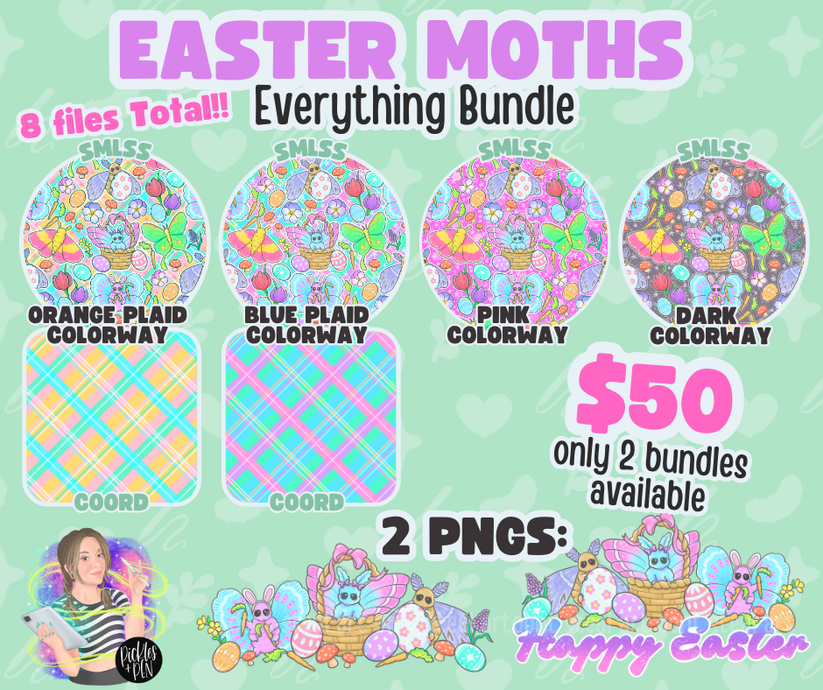 EVERYTHING BUNDLE "Easter Moths" [ONLY 2 AVAILABLE] – PicklesAndPen