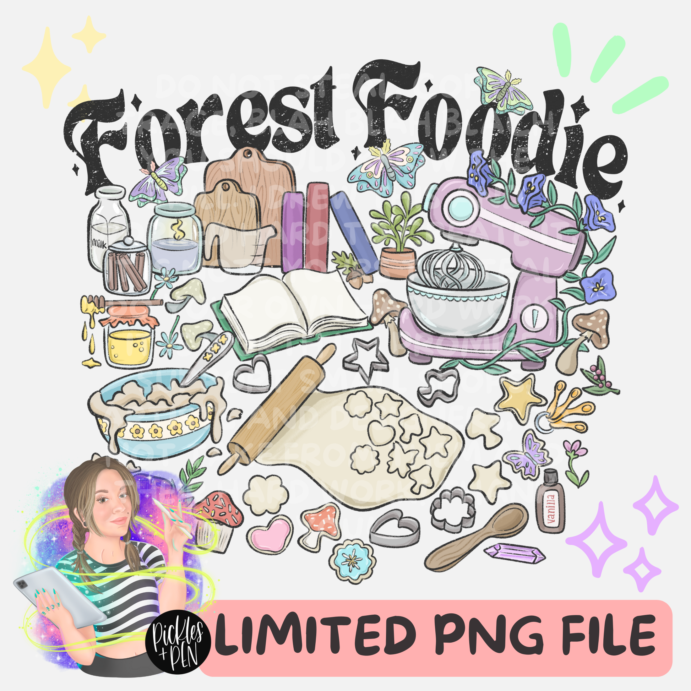 Forest Foodie - Cottagecore Baking PNG - [LIMITED] – PicklesAndPen